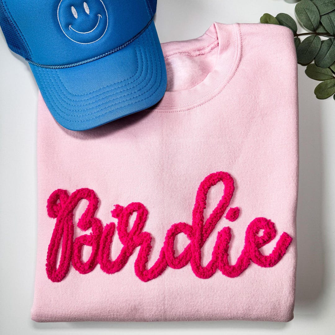 Custom Chenille Yarn Embroidered Crewneck | Chenille Yarn | Chenille ...