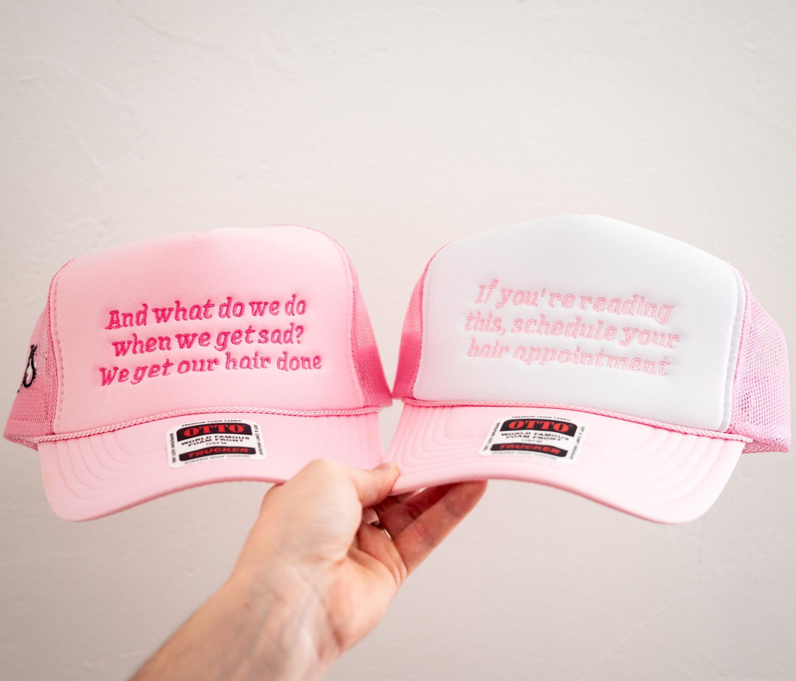 Custom Embroidered Mesh Trucker Hats Embroidered Trucker Hats Trendy ...