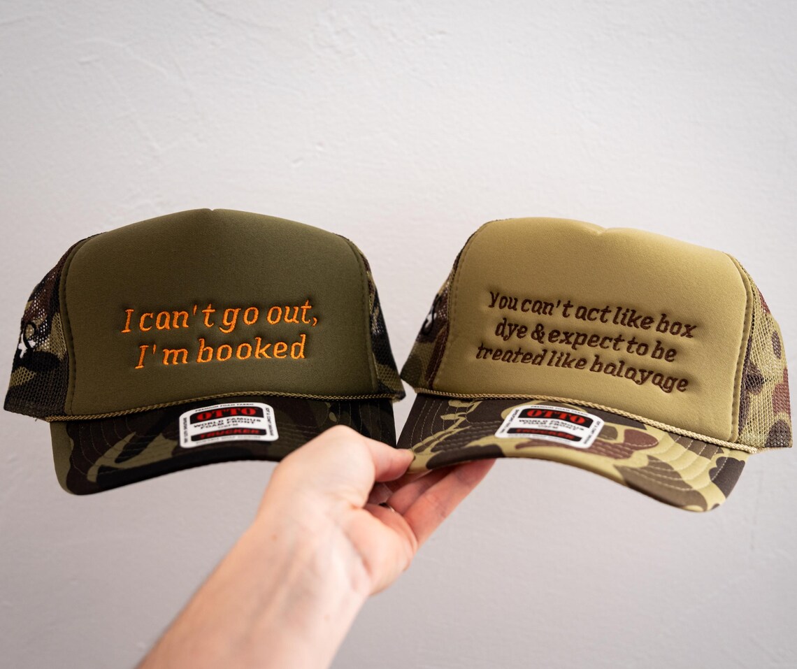 Custom Embroidered Mesh Trucker Hats Embroidered Trucker Hats Trendy ...