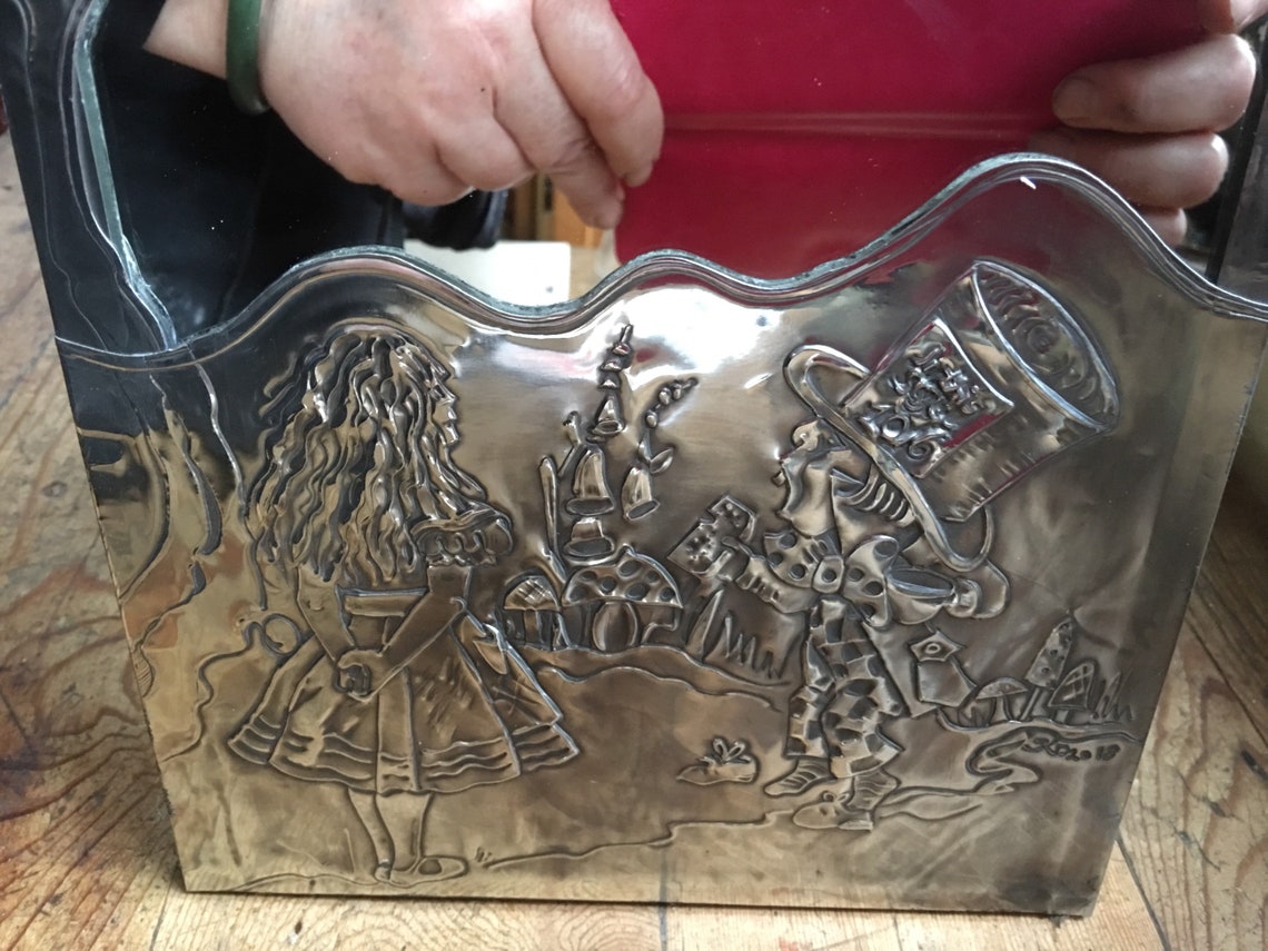 Alice in wonderland mirror. Alice the Cheshire Cat and the | Etsy