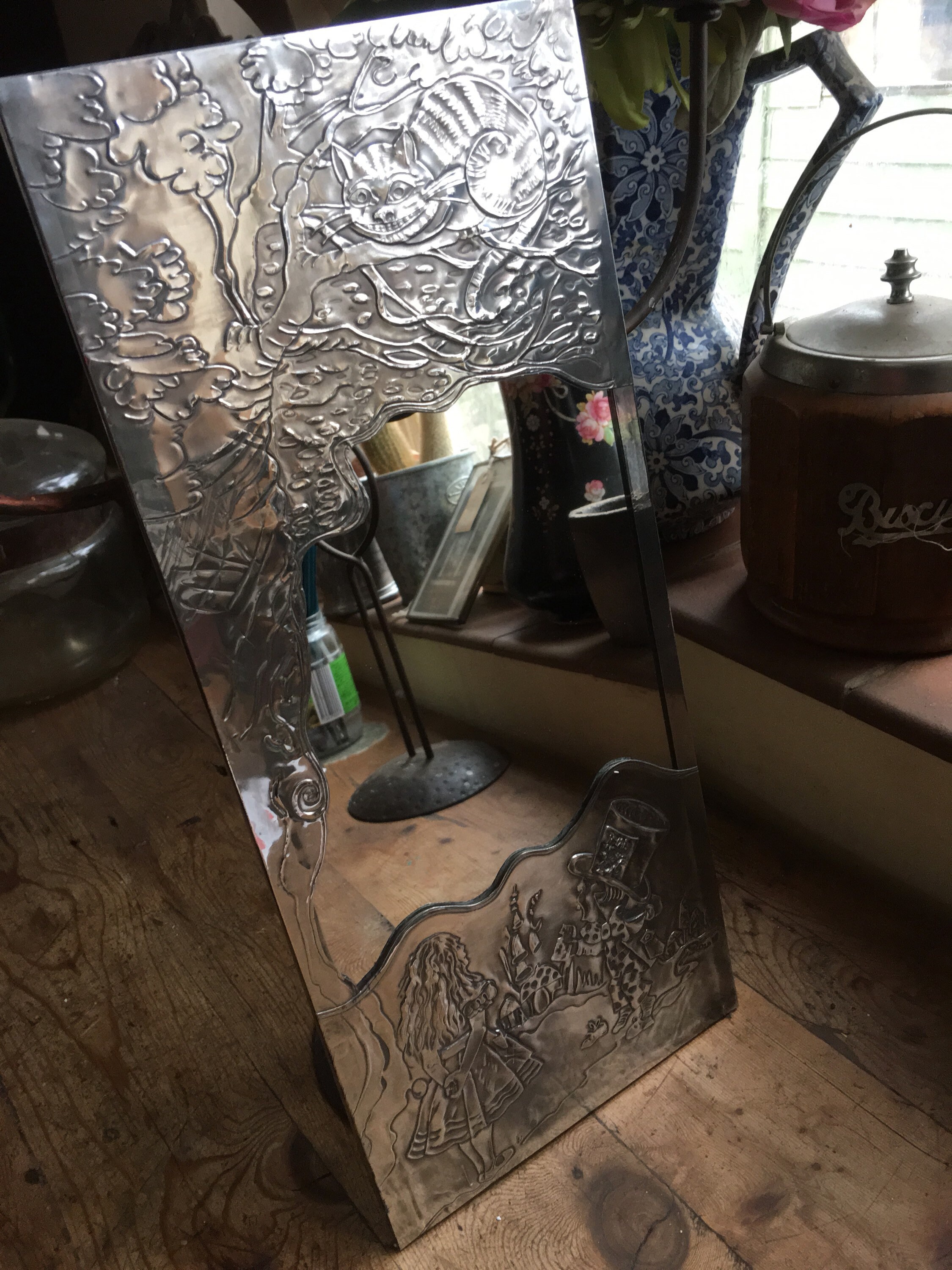 Alice in wonderland mirror. Alice the Cheshire Cat and the | Etsy
