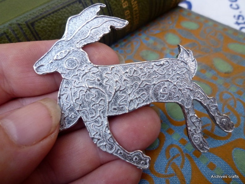 Hare Brooch, Pin. - Etsy