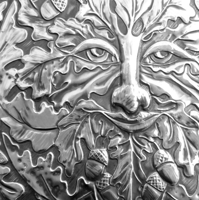 Green Man Metal Wall Art - Etsy