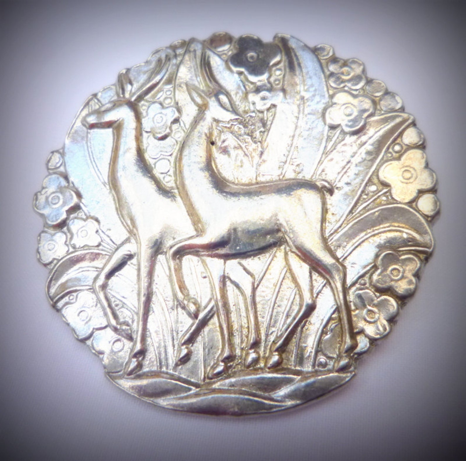 Art Deco Deer Brooch - Etsy UK