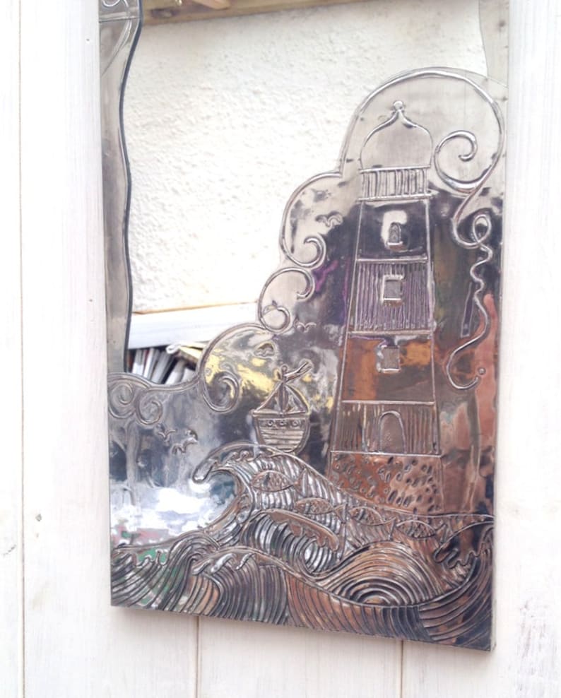 Bathroom Mirror Lighthouse Design. - Etsy