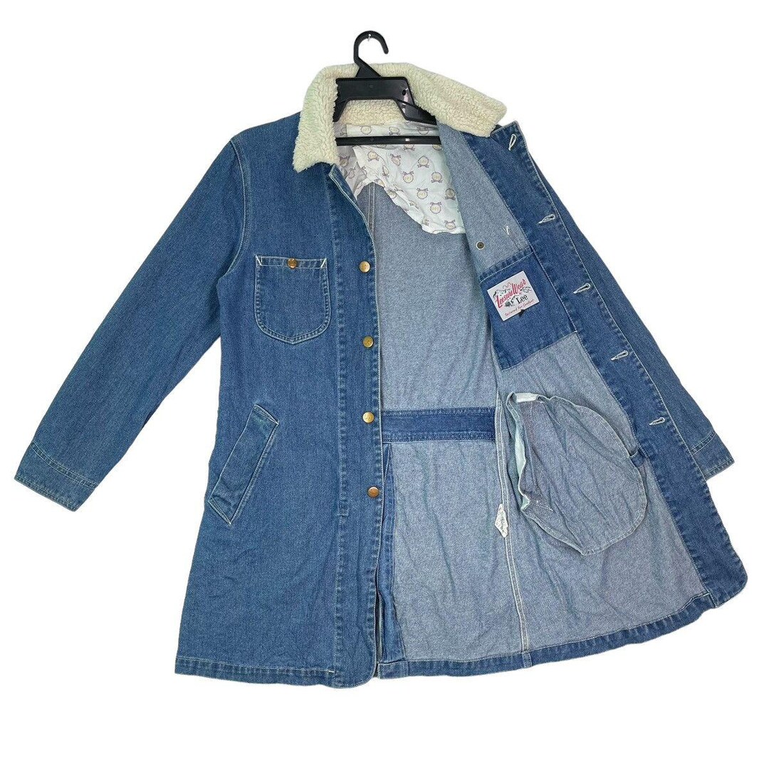 Vtg 90s Lee Surewear Label Tag Union Made Denim Coat Jacket - Etsy