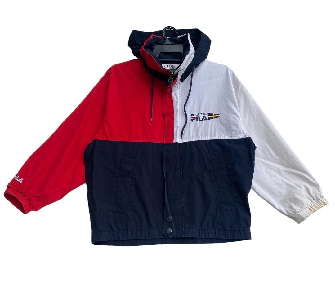 Vtg 90s Fila Colorblock Design Sailing Gear Jacket - Etsy