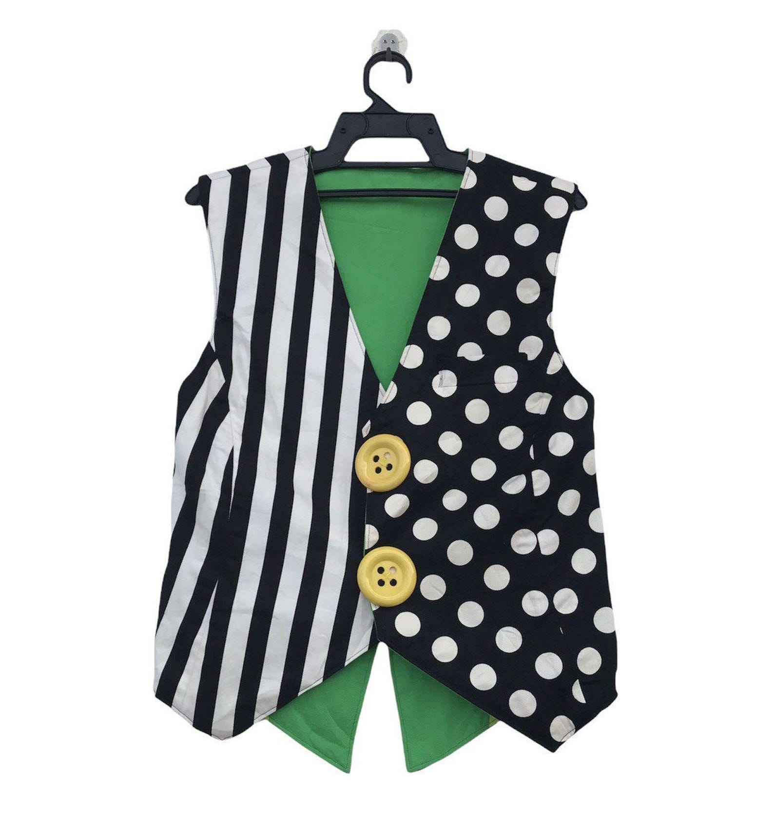 Vtg 90s Unique Pop Art Design Funky Multicolor Snap Button Vest - Etsy