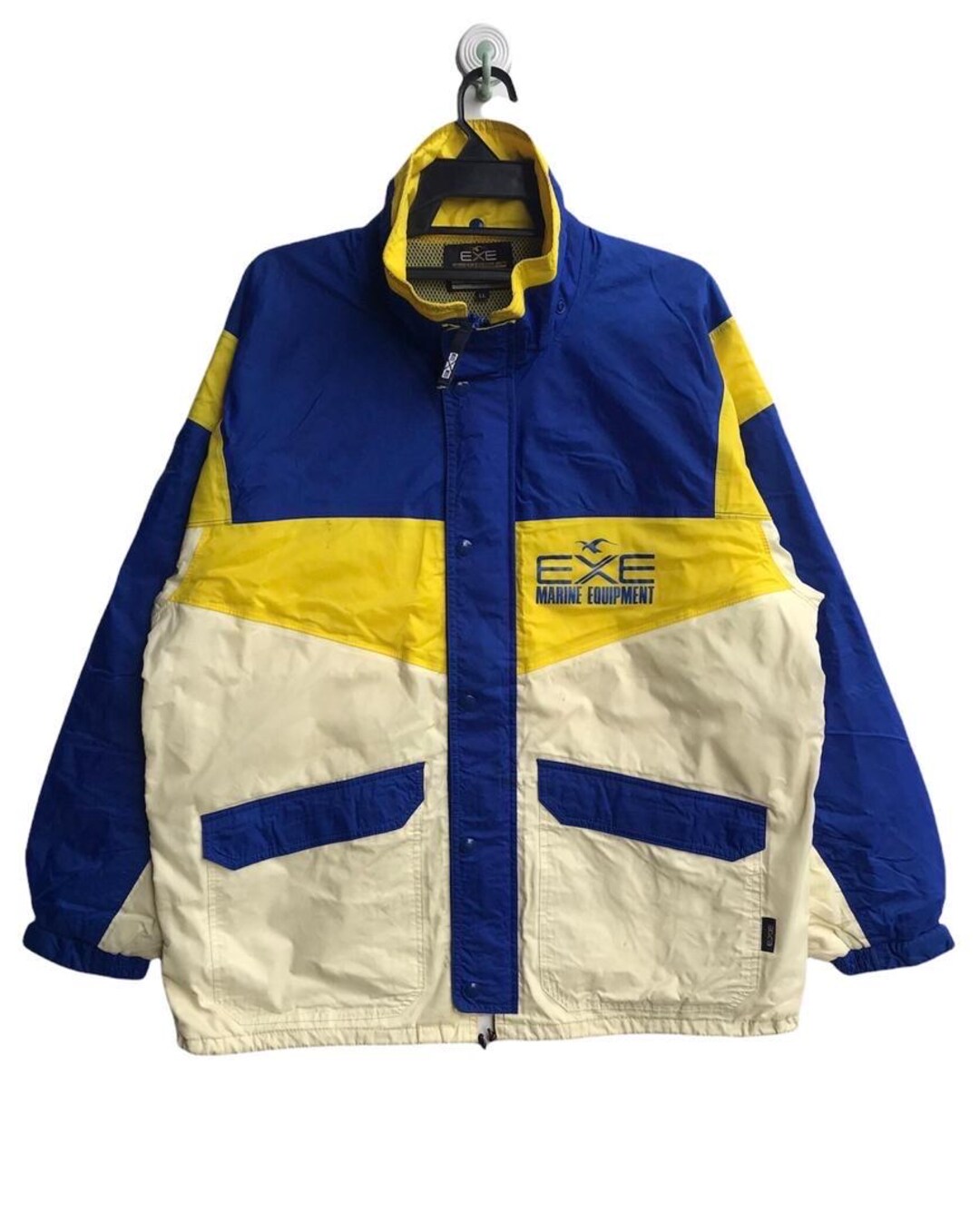 Vtg 90s RYOBI Japan Fishing Angler Marine Equipment Sealife Jacket XXL ...