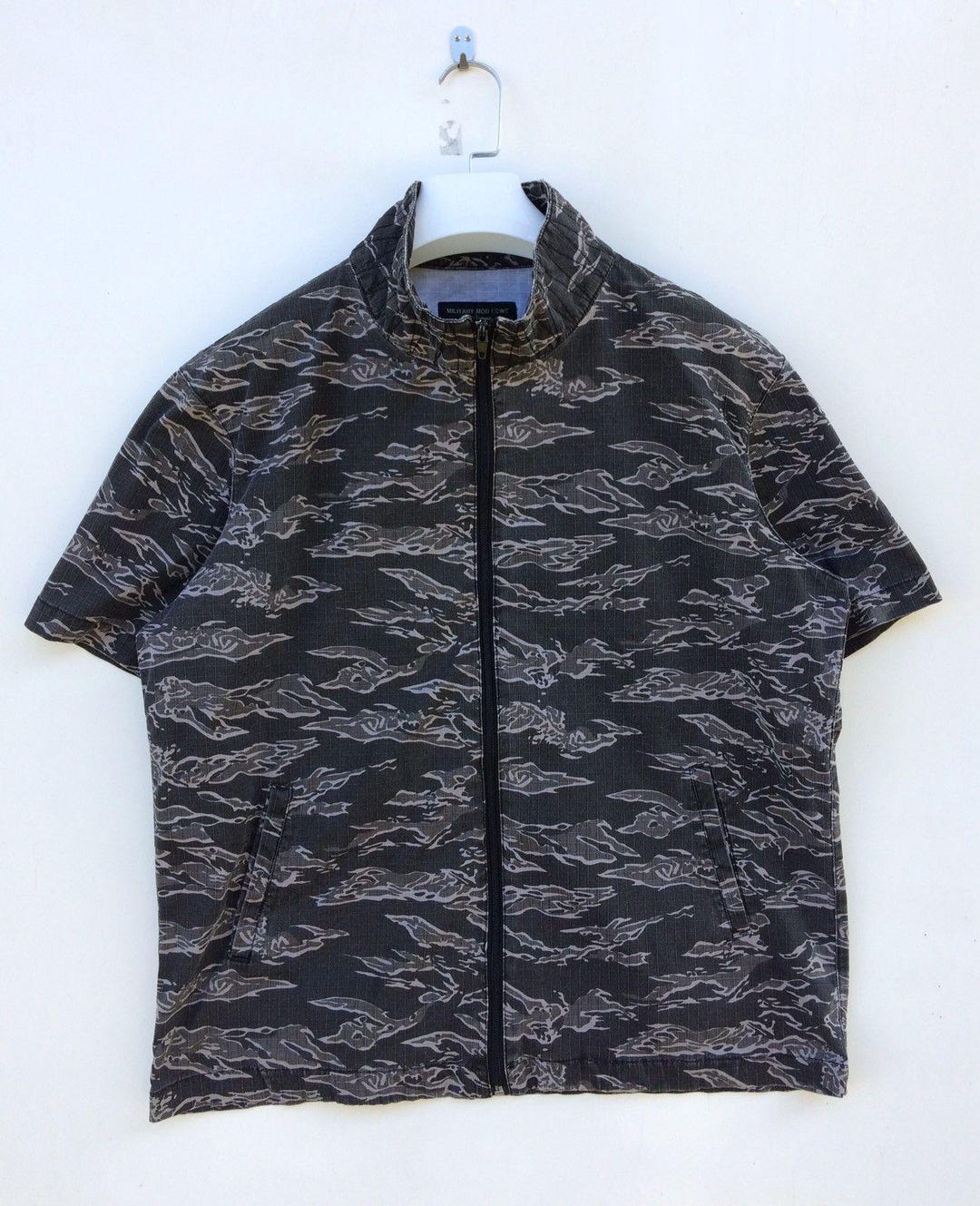Vtg 90s Takeo Kikuchi Tiger Stripe Camo Military Ripstop Shirts Jacket ...