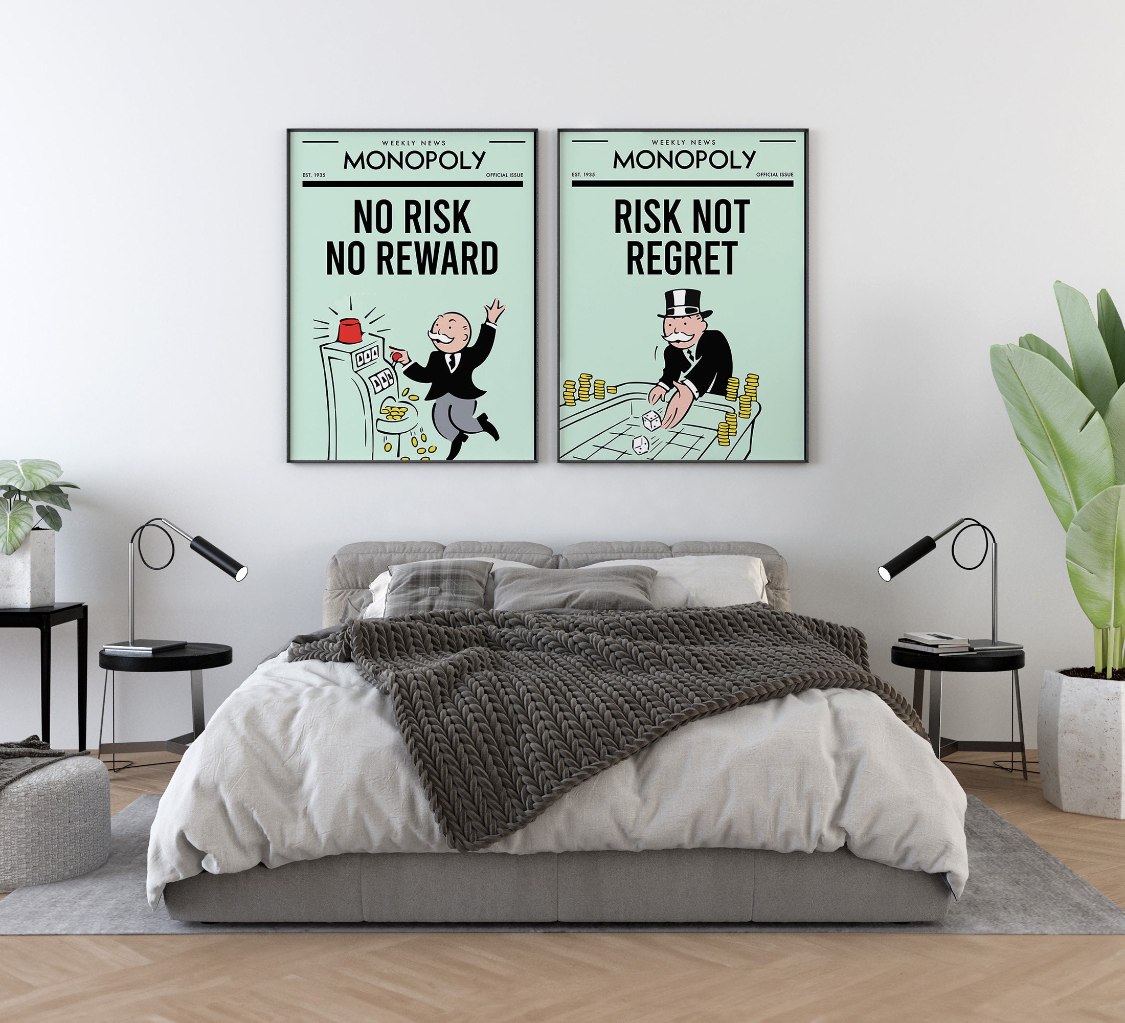 Monopoly Art Prints: Motivational Wall Decor (digital Download) - Etsy