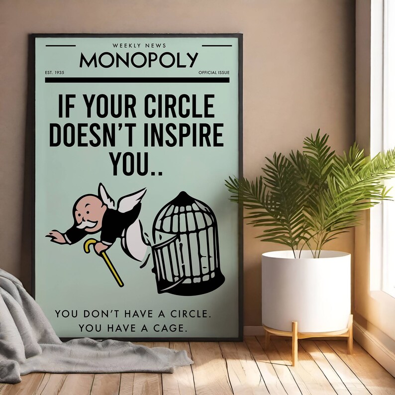 Monopoly Printable Wall Art If Your Circle Doesn't. Graffiti Canvas ...
