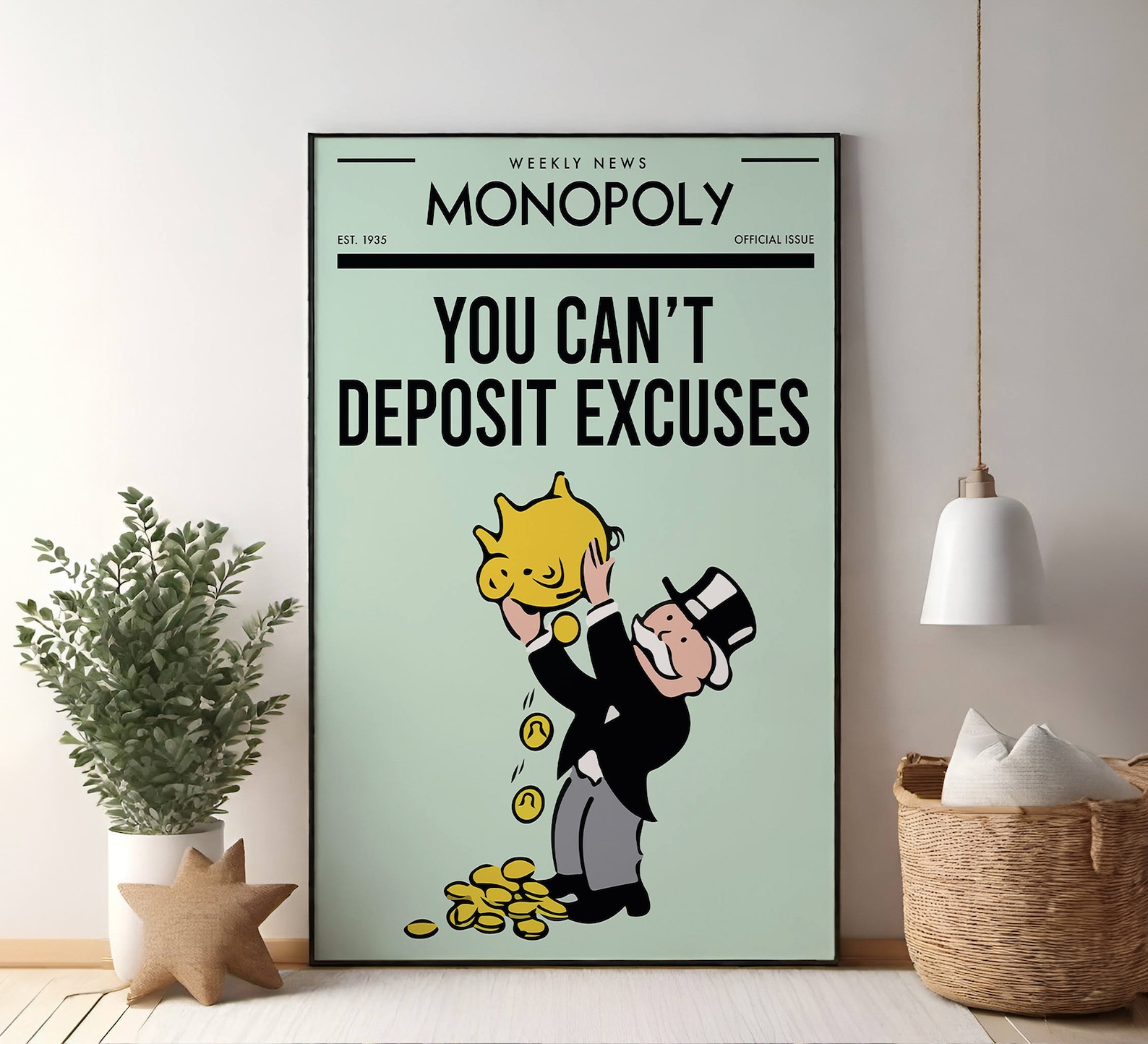 Monopoly Art Prints: Motivational Wall Decor (digital Download) - Etsy