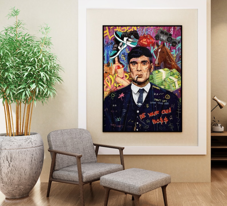 Graffiti Peaky Blinders - Tommy Shelby, Be Your Own Boss. Digital ...