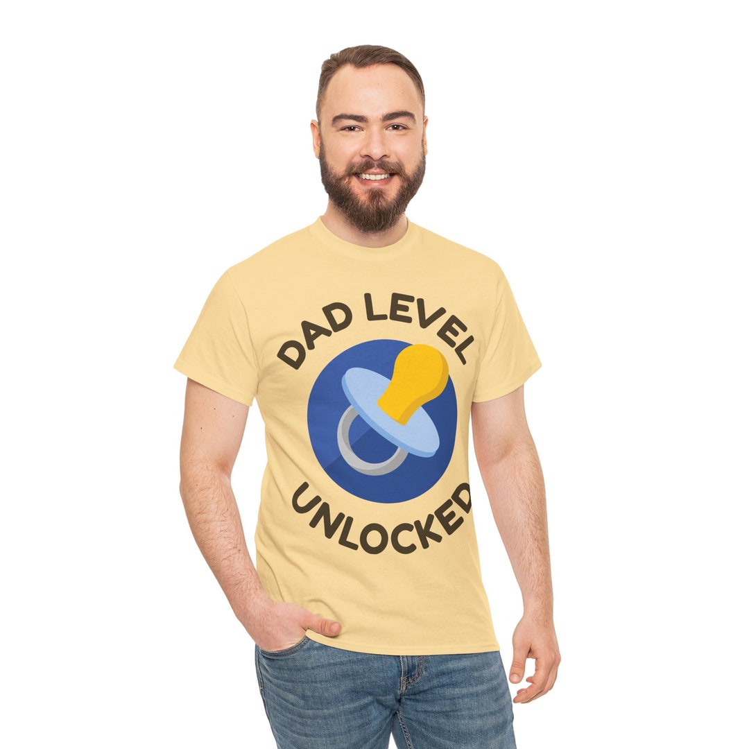 Dad Level Unlocked Shirt Funny New Dad T Shirt Dad Gaming Shirt First Time Dad Fathers Day 