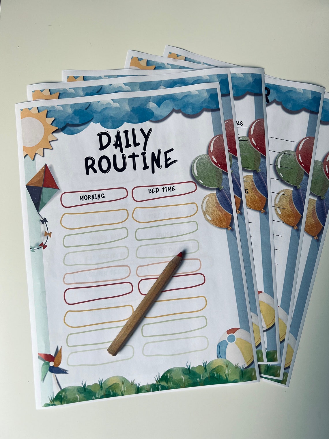 PLANNER for KIDS SUMMER Break Printable Activity for Kids Daily Chore ...