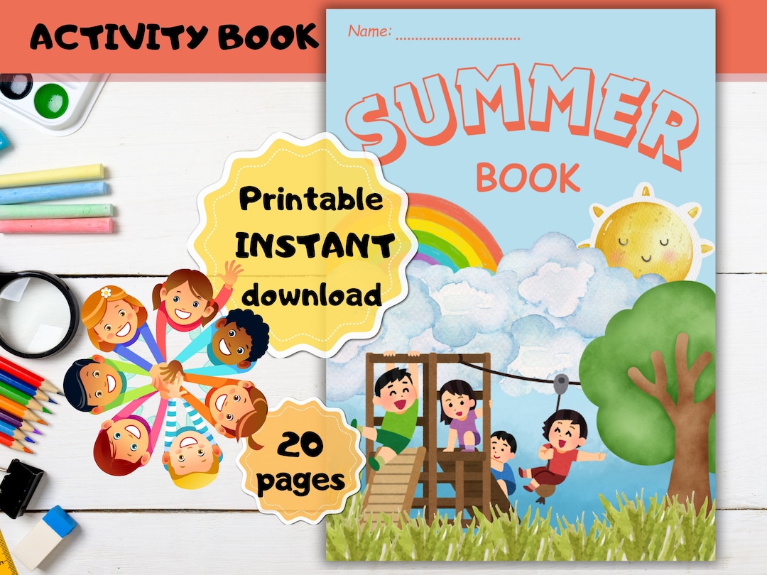 Summer Activity Book for Kids: Printable Learning Games (PDF) - Etsy