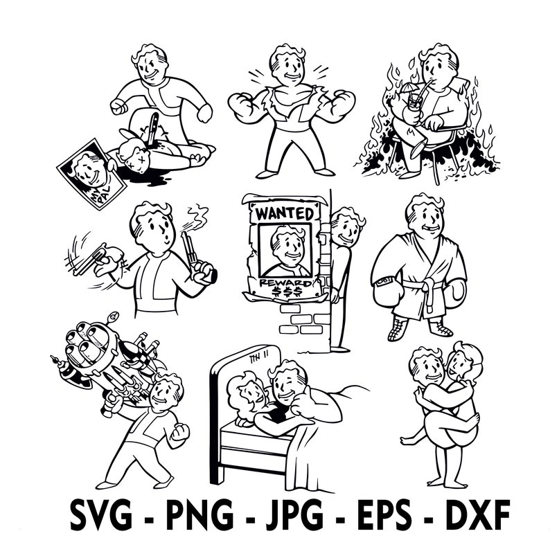 9 Fallout Vectors - Etsy