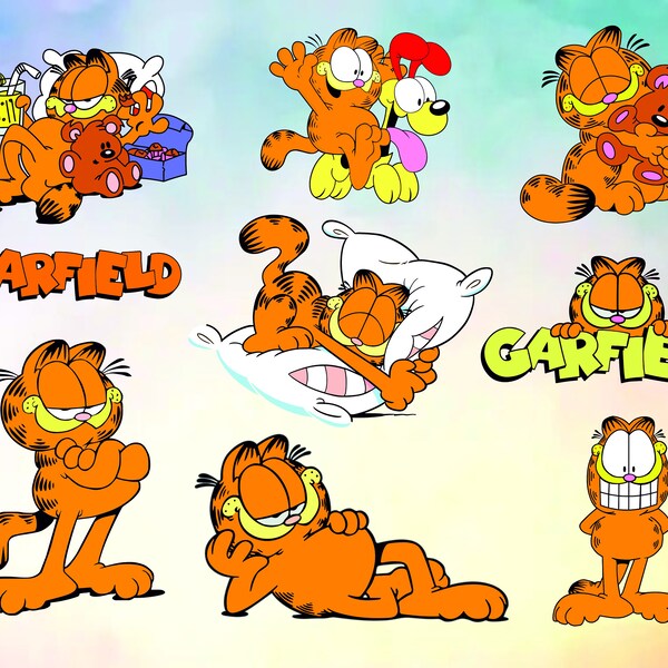 Garfield Svg - Etsy
