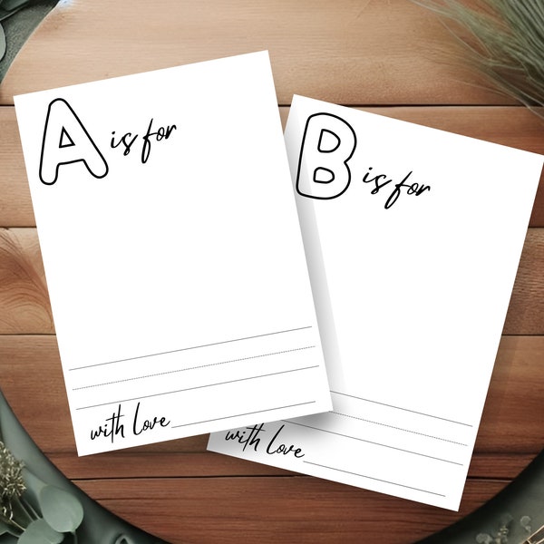 Blank Alphabet Book Blank Baby - Etsy