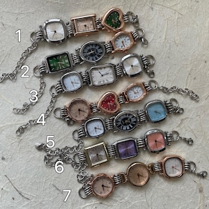 Vintage Punk 3 Watches Bracelet, Multi Watch Bracelet, Y2K Silver Watch ...