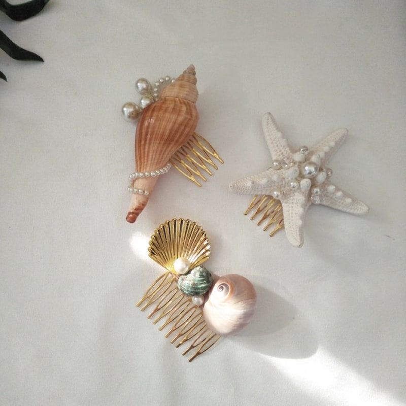 Seashell Hair Clip - Etsy