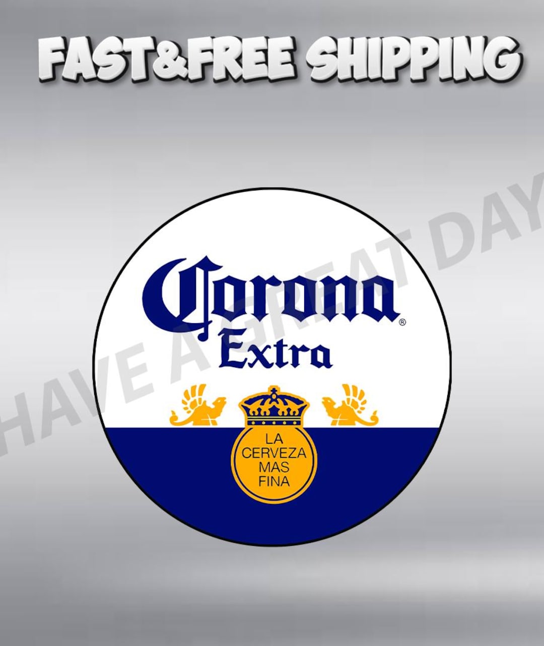 Corona Extra Beer Circle Logo Vinyl Decal / Sticker 10 Sizes Free ...