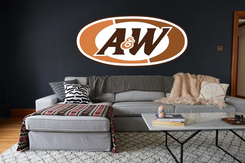 A & W Root Beer THROWBACK Logo Soda Pop Main Logo Vinyl Decal / Sticker ...