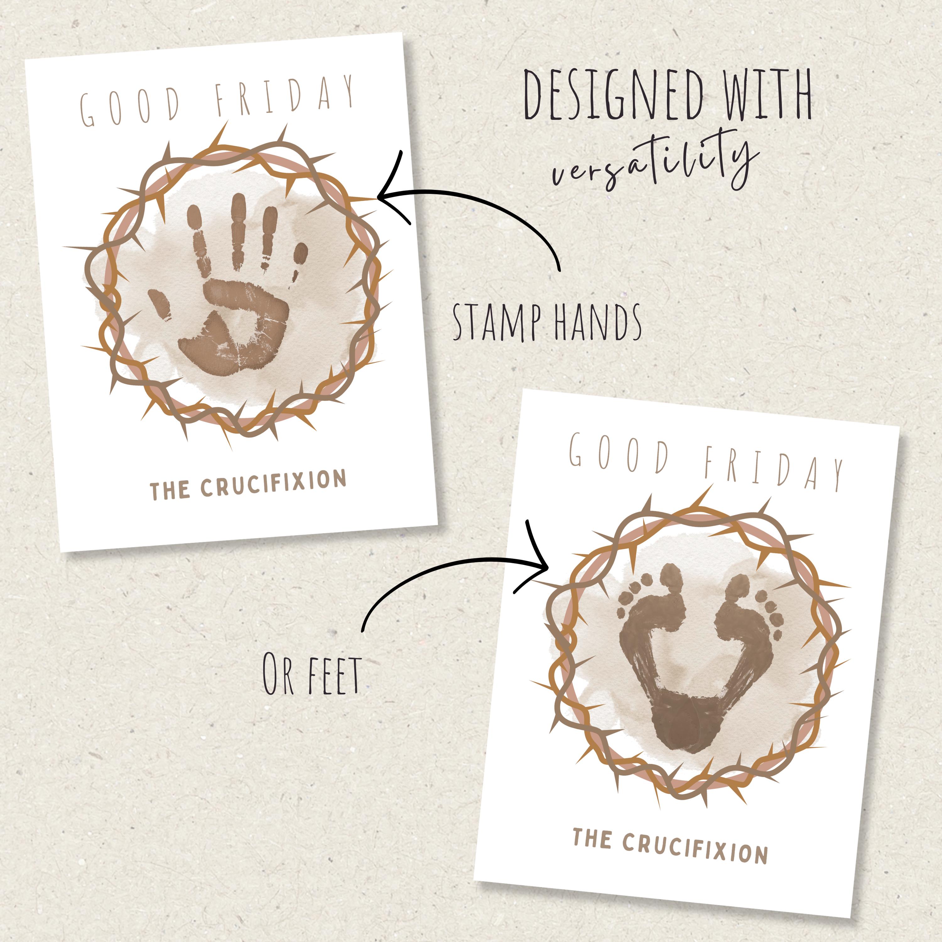 Christian Easter Handprint Craft Bundle Printables + Empty Tomb ...