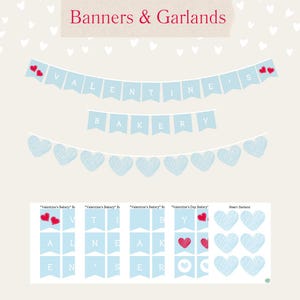 Hot Pink & Blue Valentine's Bakery Dramatic Play Printable-valentines ...