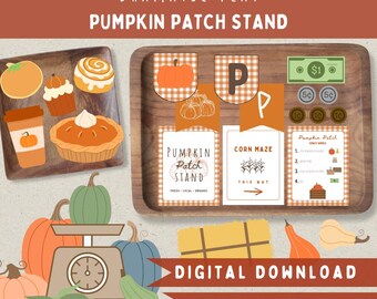 Pumpkin Patch Dramatic Play, Fall Autumn Pretend Play, Kindergarten ...