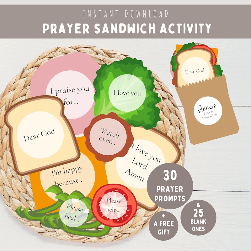 Prayer Craft Kindergarten - Etsy