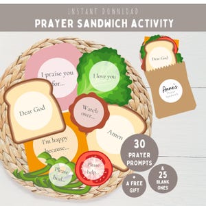 Prayer Sandwich Bible Craft - Etsy