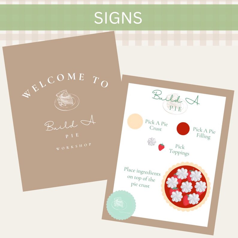 Build A Pie Kid Craft Activity Printable PDF Instant Download-preschool ...