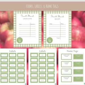 Fruit Stand Dramatic Play Printable-pretend Play Farmers Market-kids ...