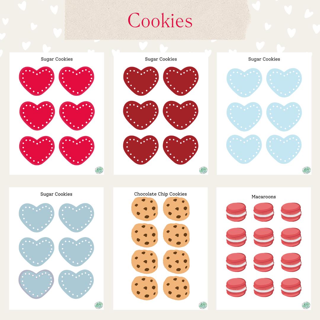 Hot Pink & Blue Valentine's Bakery Dramatic Play Printable-valentines ...