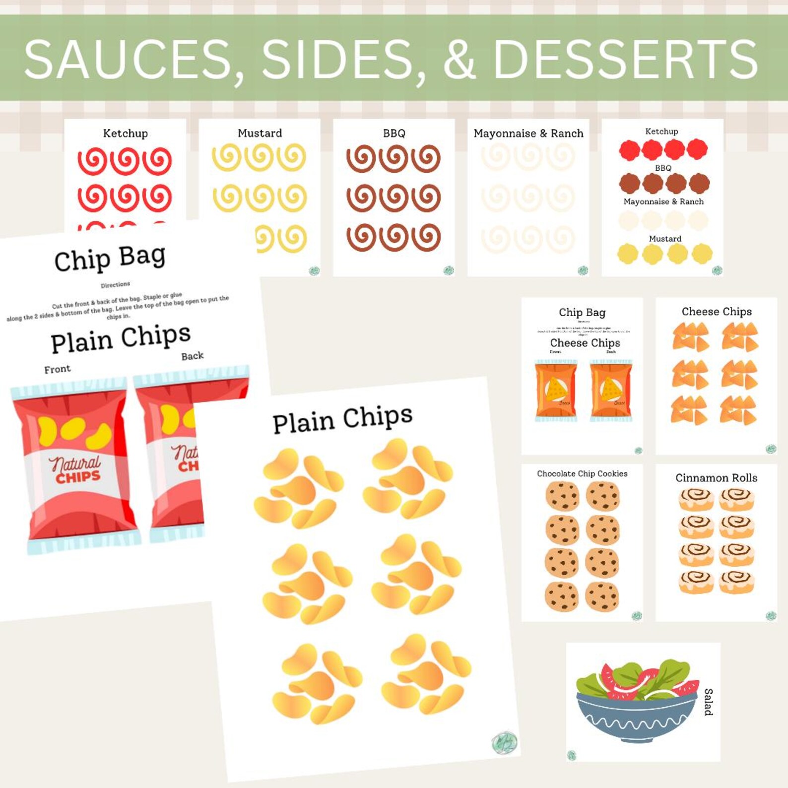 Sandwich Shop Dramatic Play Kit-sub Sandwich Pretend Play-cafe Role ...