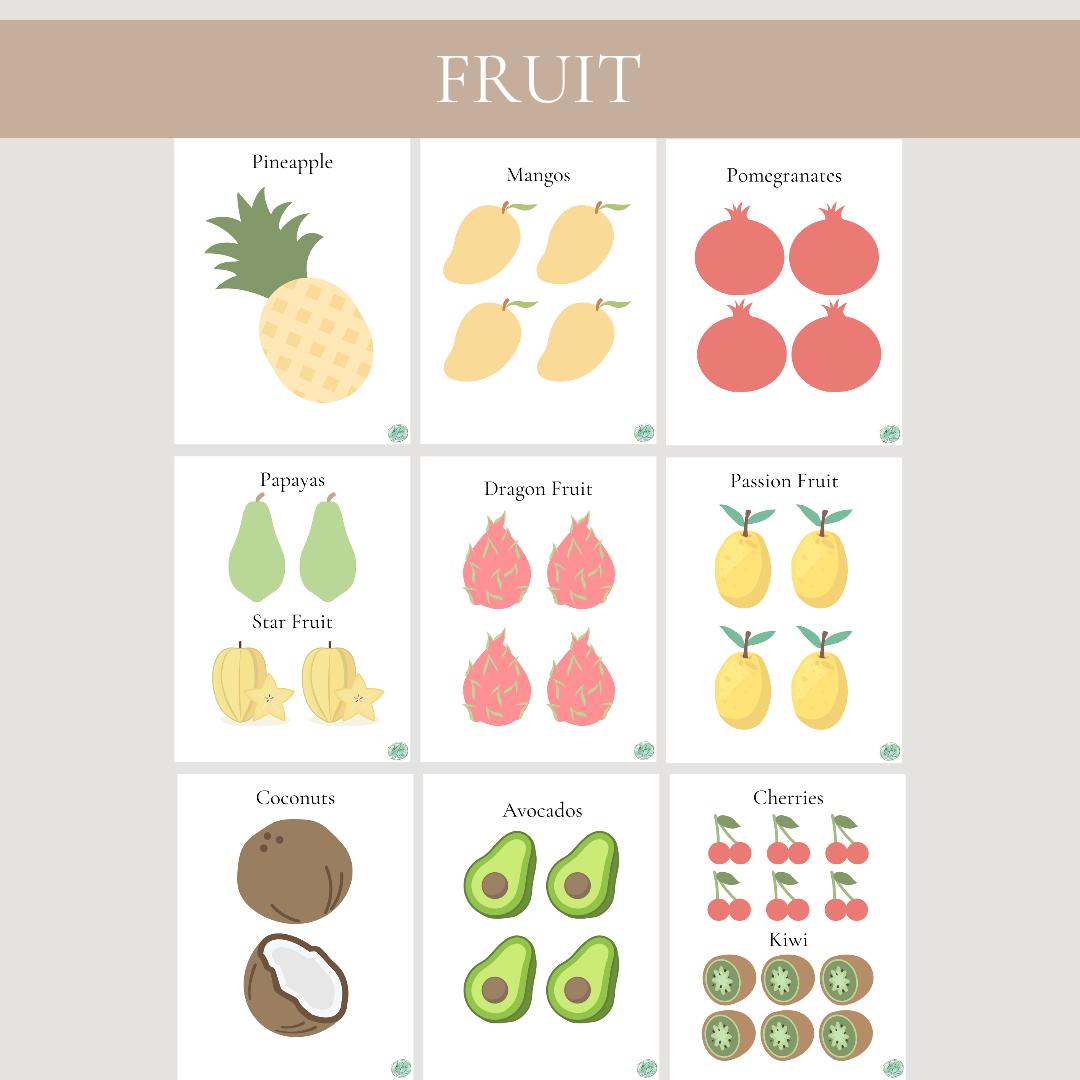 Fruit Stand Dramatic Play Printable-pretend Play Farmers Market-kids ...