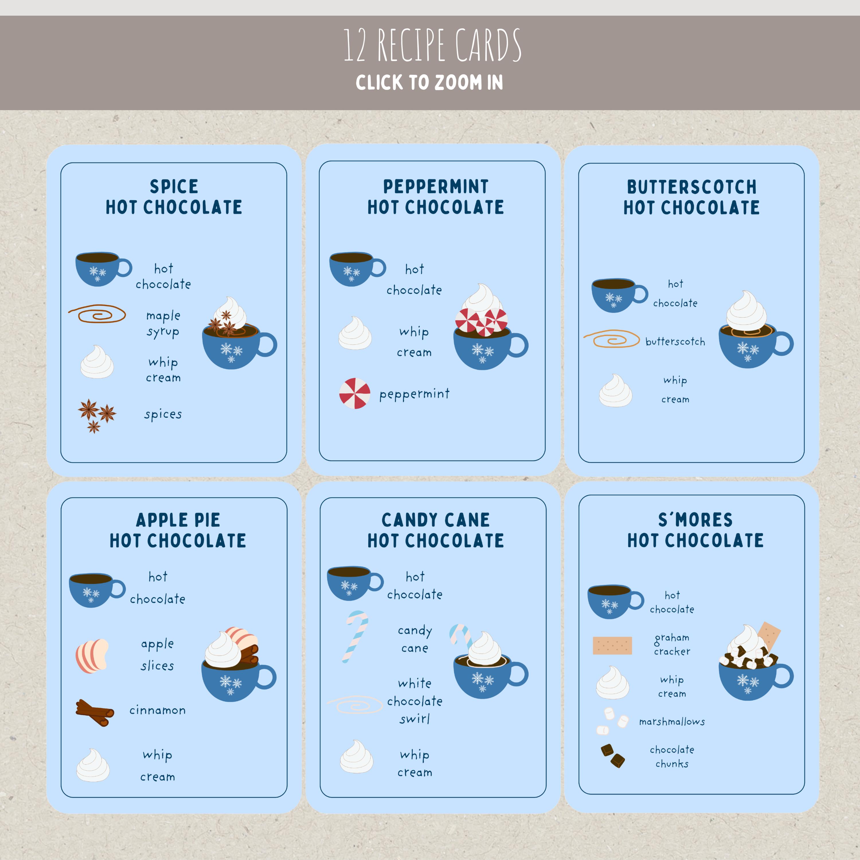 Hot Chocolate Stand Pretend Dramatic Play Printable-hot Cocoa ...