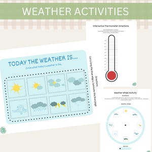 Kids Daily Calendar & Weather Journal Printable Prek to 3rd Grade ...