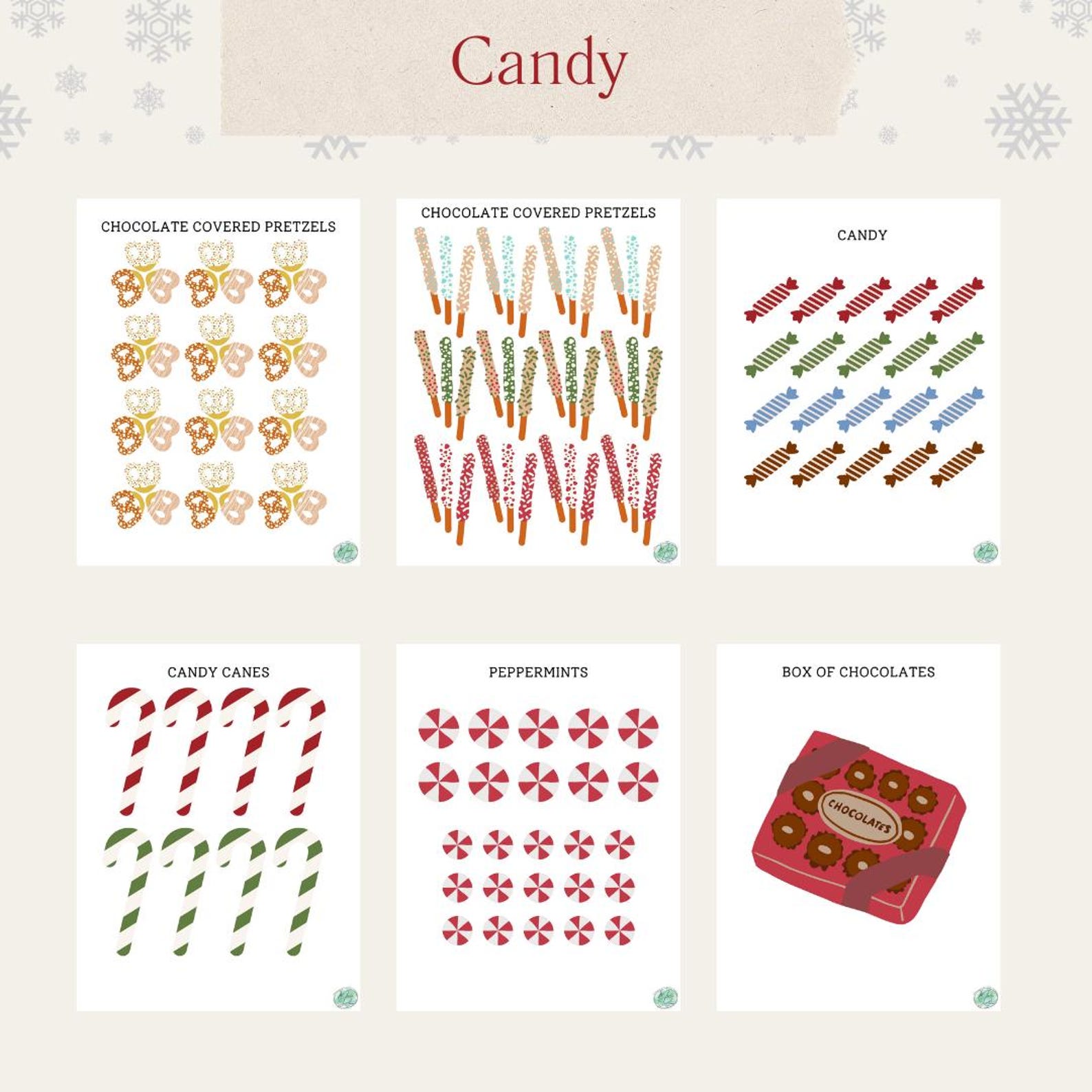 Christmas Bakery Dramatic Play Printable-christmas Shop Pretend Play ...