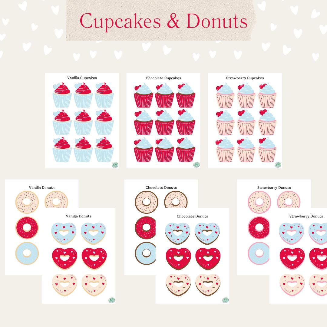 Hot Pink & Blue Valentine's Bakery Dramatic Play Printable-valentines ...