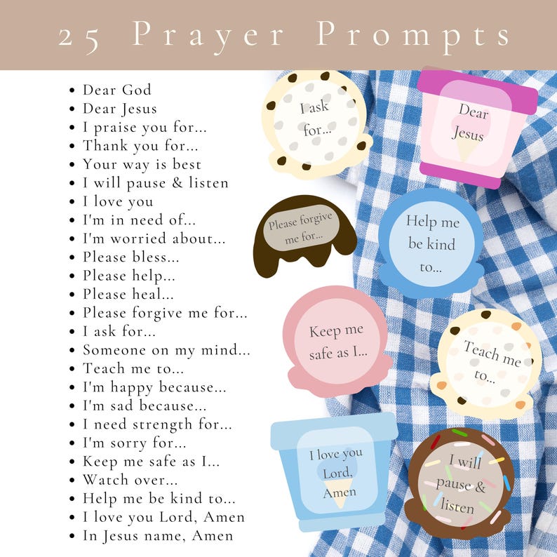 Kids Prayer Sandwich Ice Cream Craft Activity Printable-christian ...
