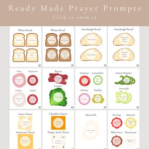 Kids Prayer Sandwich Printable Craft Activity-christian Sunday School ...