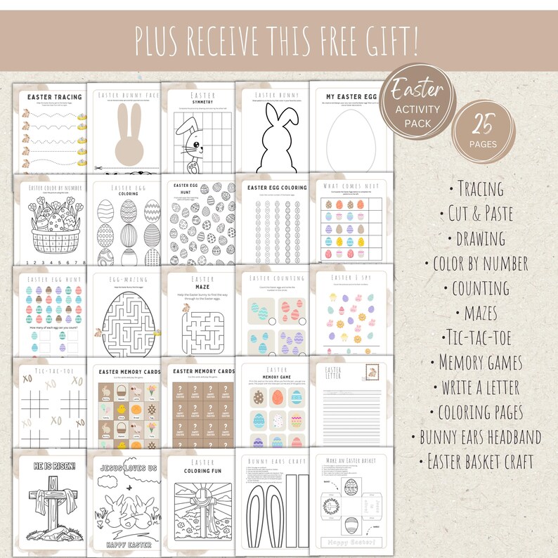 Christian Easter Activity Mega Bundle-holy Week Scripture Cards & Bible ...