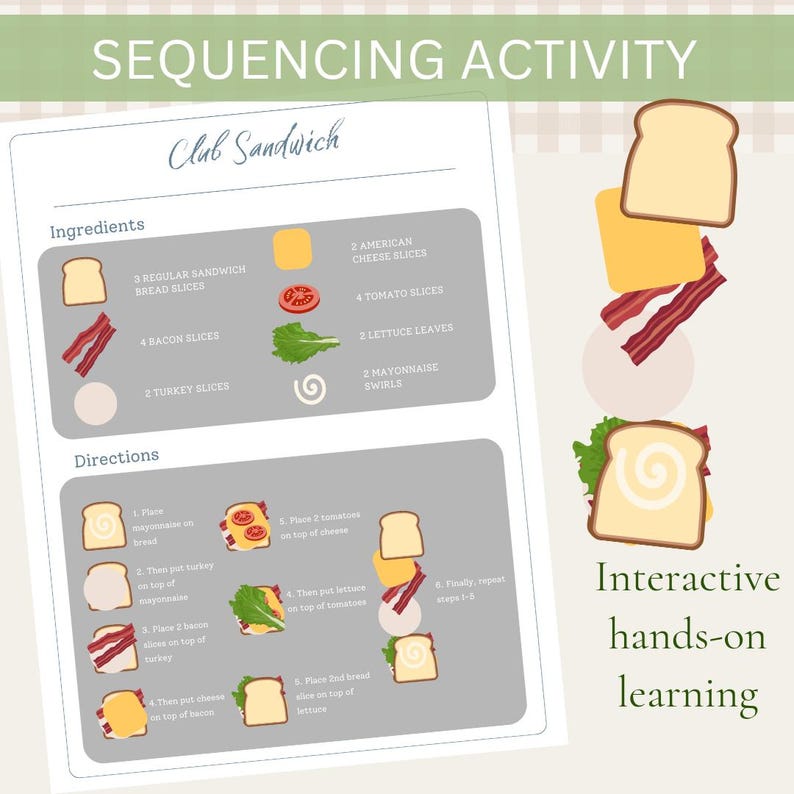 Sandwich Shop Dramatic Play Kit-sub Sandwich Pretend Play-cafe Role ...