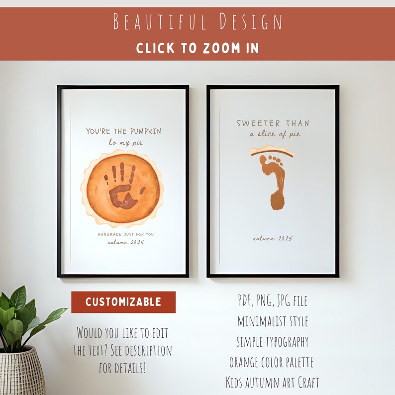 Pumpkin Pie Handprint Craft Printable Bundle-you're the Pumpkin to My ...