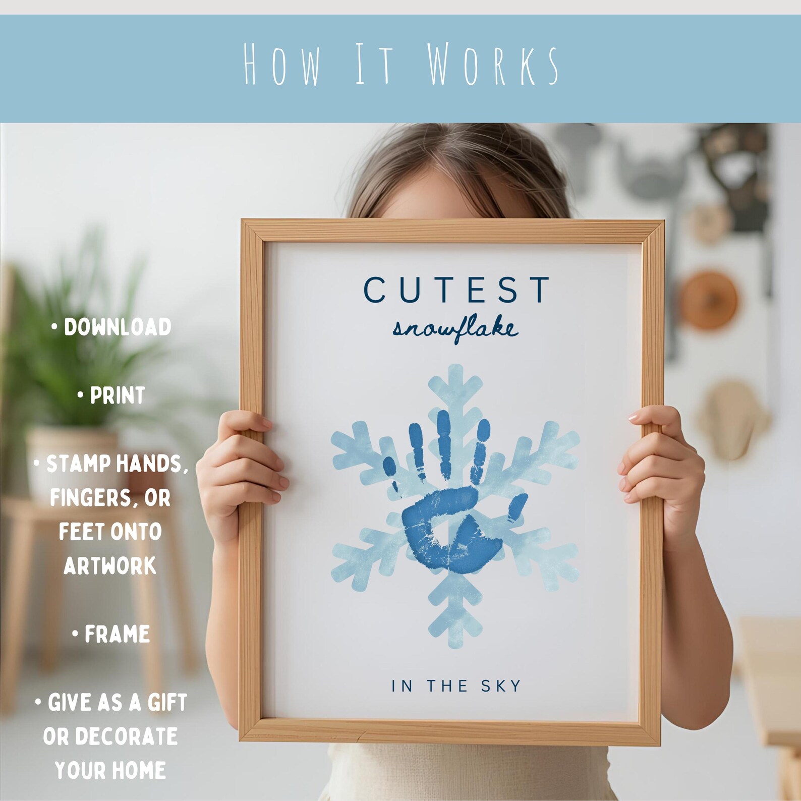 Winter Handprint Craft Bundle Printables-snowflake, Snowman, Snow ...