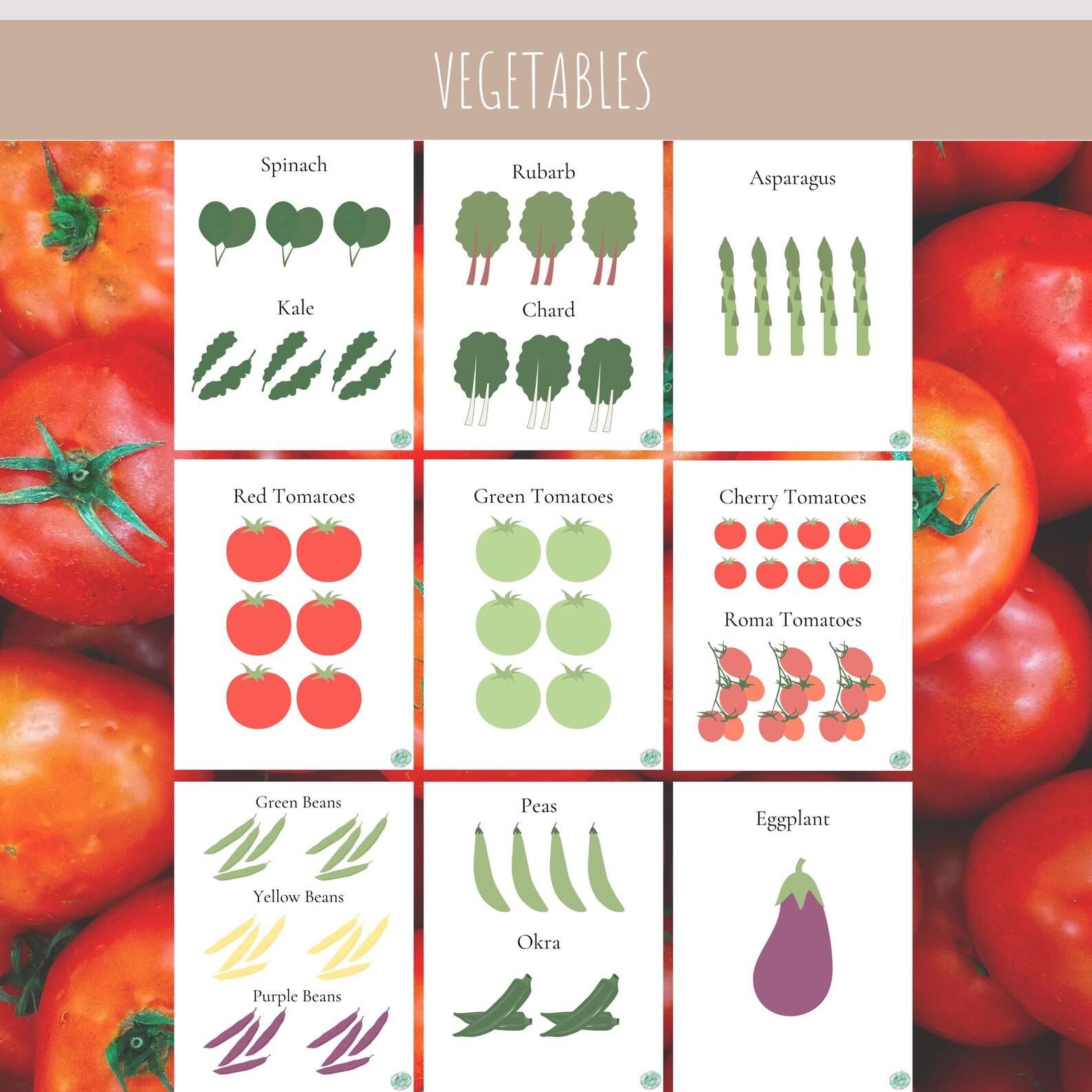 Vegetable Stand Dramatic Play Printable-pretend Play Farmers Market ...