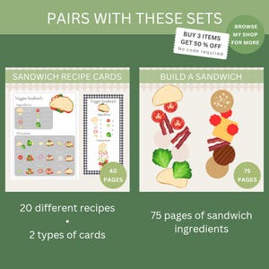 Sandwich Shop Dramatic Play Kit-sub Sandwich Pretend Play-cafe Role ...